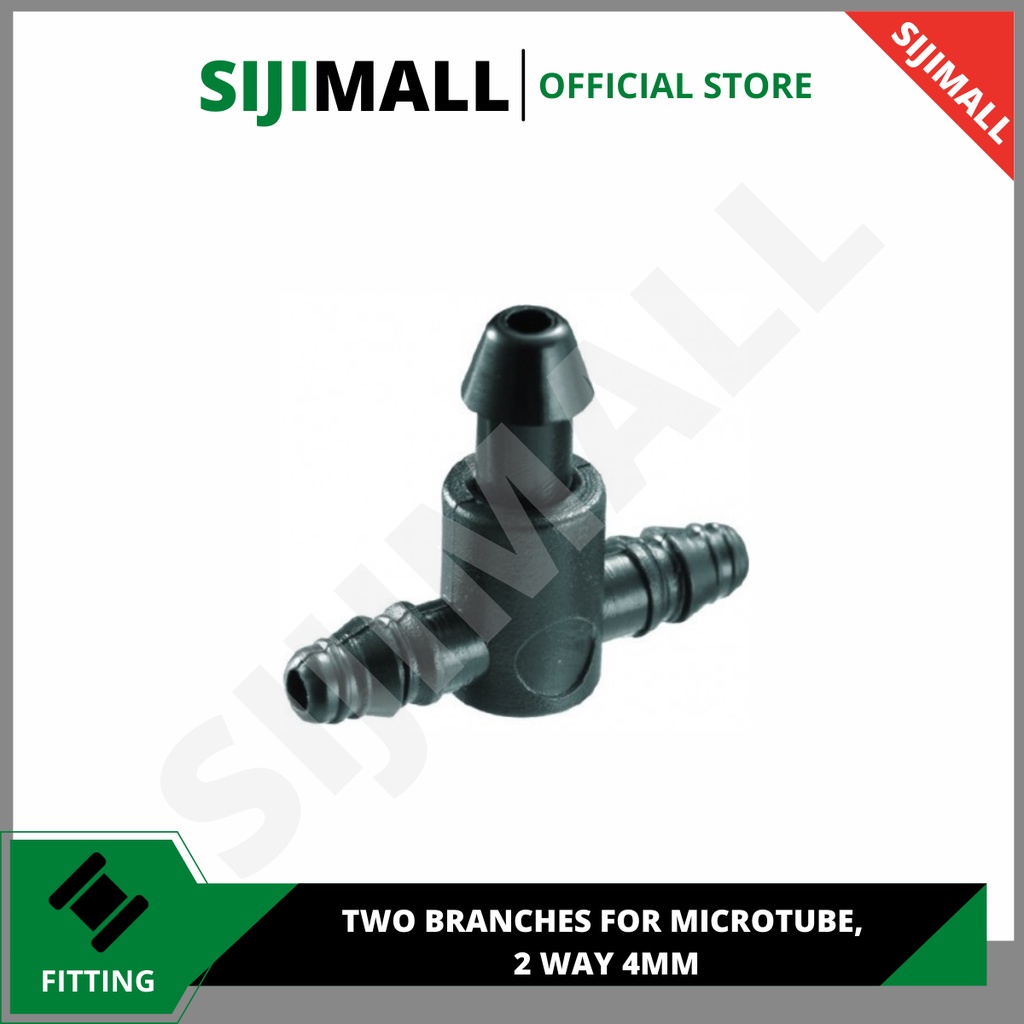 Joiner 2 way 4mm, 2 way micro tee 4mm, irrigation watering system ...