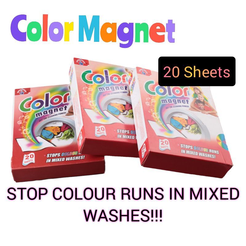 Colour Magnet Color Catcher's Color Grabbed Stop Colour Runs In Mixed ...