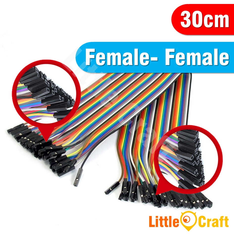 Arduino Dupont Jumper Wire 40 Way 2.54mm 10cm 20cm 30cm Male to Male ...