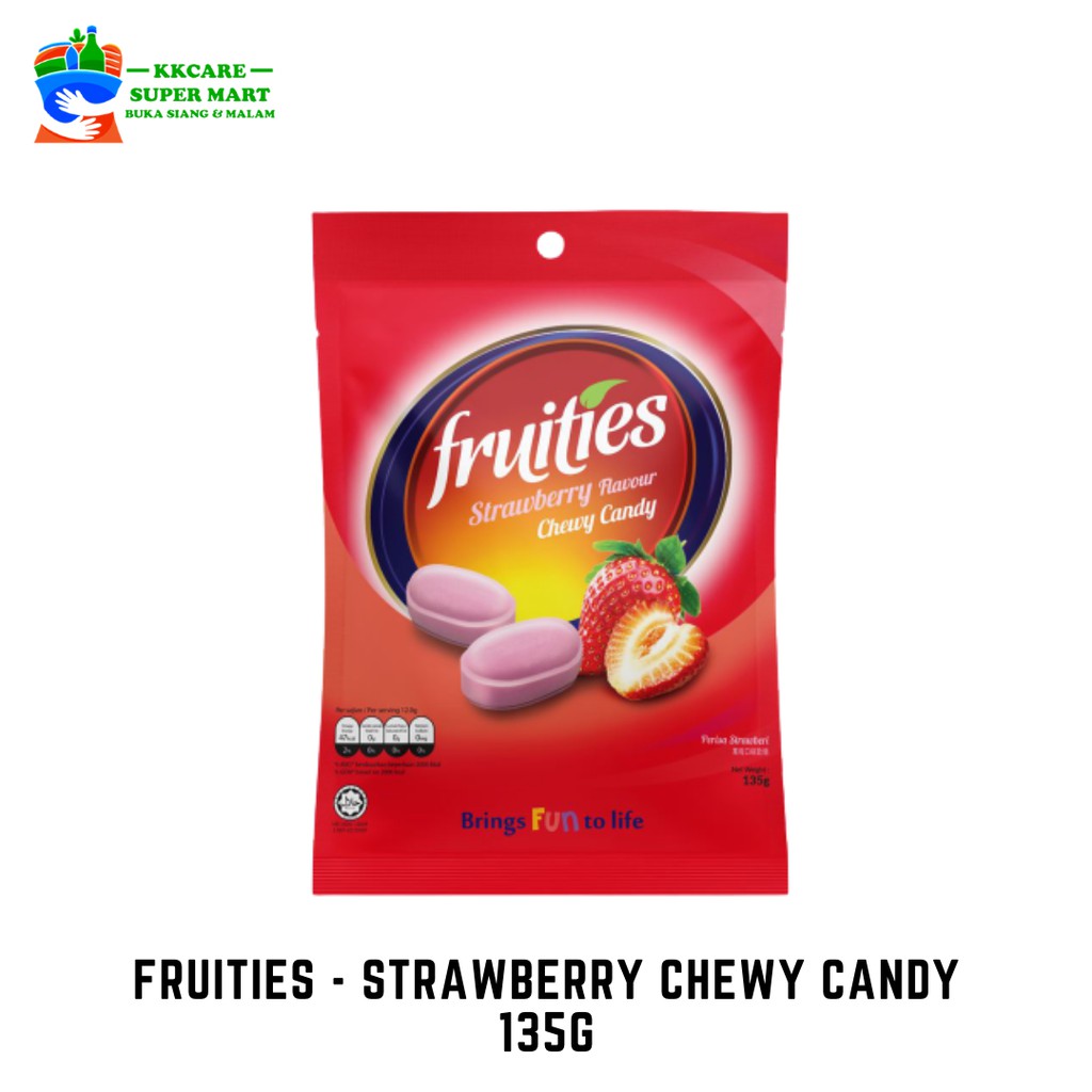 Fruities - Strawberry Flavour Chewy Candy 135g | Shopee Malaysia