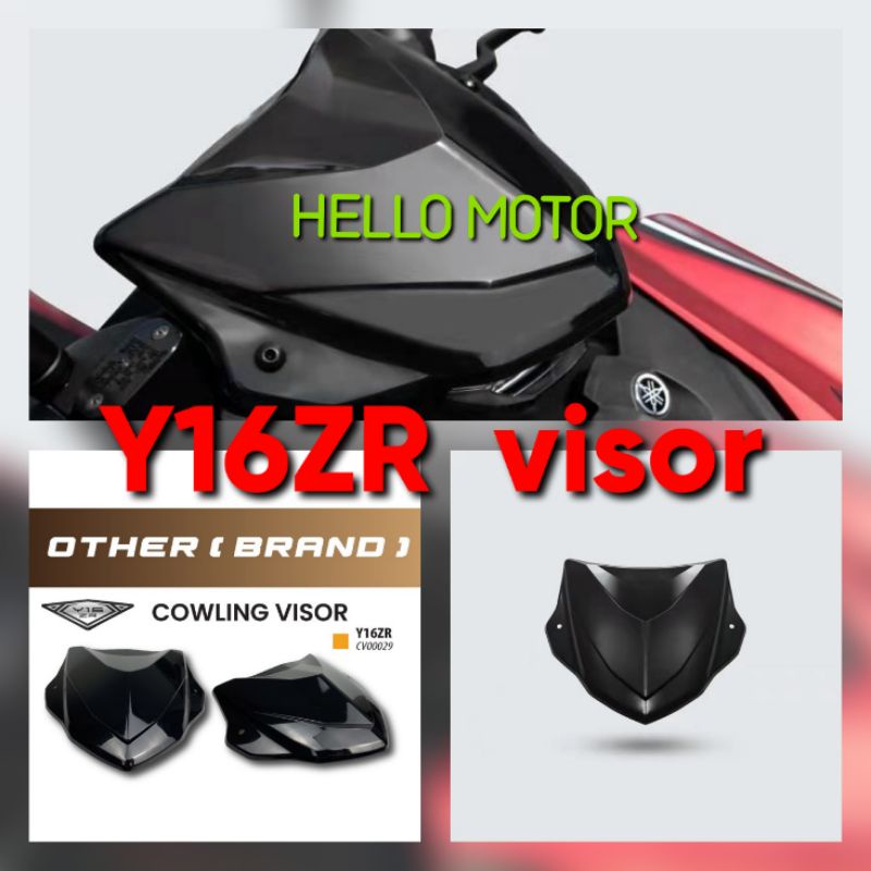 Y16ZR Y16 Visor cowling visor windshield Black | Shopee Malaysia