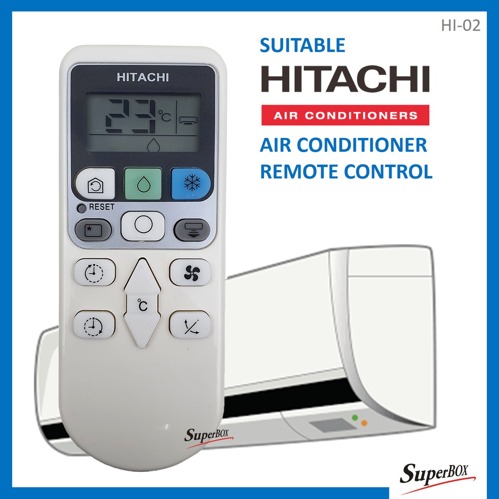 Hitachi Replacement For Hitachi Air Cond Aircond Air Conditioner Remote ...