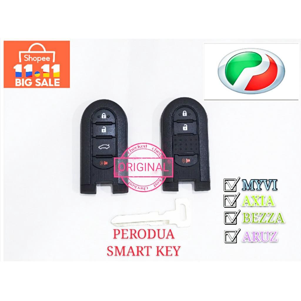 PERODUA SMART KEY 100% ORIGINAL MYVI / BEZZA / ARUZ / AXIA | Shopee ...
