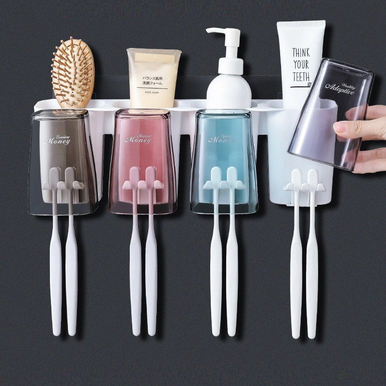 4 Cup Toothpaste Shelf Set Version 2021 Automatic Premium | Shopee Malaysia