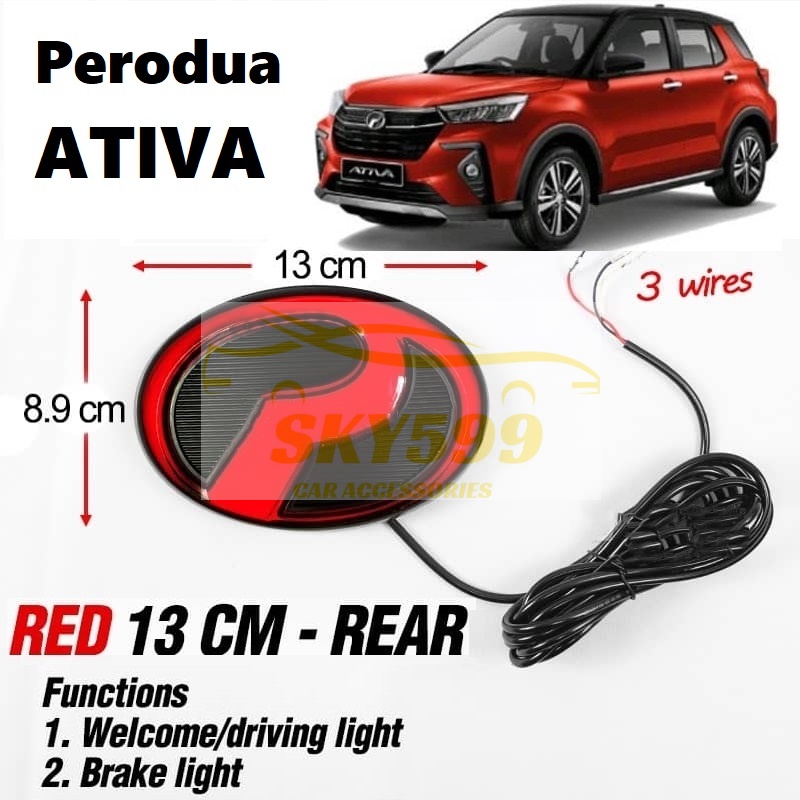 PERODUA LED LOGO ALZA BEZZA MYVI ATIVA ARUZ AXIA PERODUA LOGO LED ...
