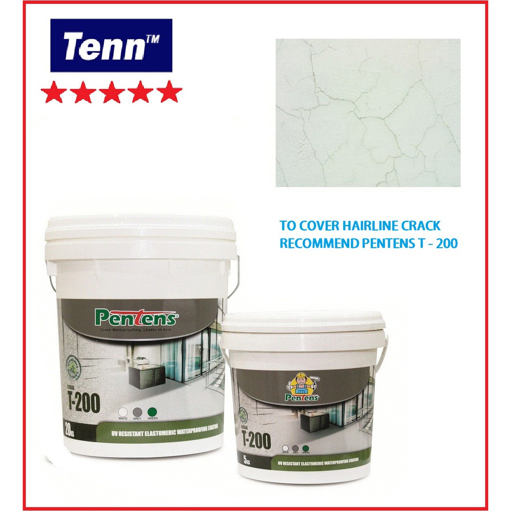 PENTENS FLESEAL T-200 (20KG) UV Resistant Elastomeric Waterproofing Coating | Shopee Malaysia