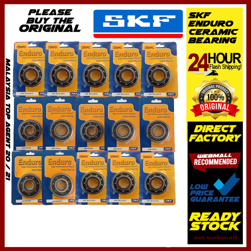 CERAMIC SKF C4 AND ENDURO SKF C3 BEARING no1 EX5 RXZ Y110 LC135 Y125 ...