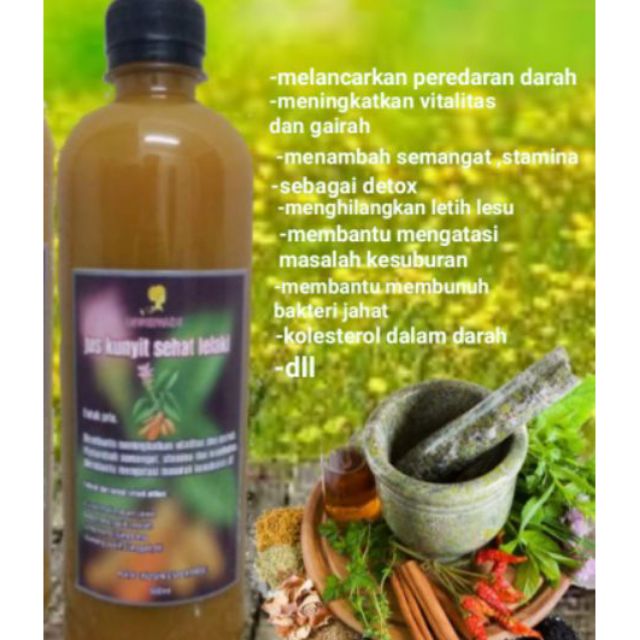 🔥JUS KUNYIT JAMU SEHAT LELAKI🔥💯%HERBA SEGAR | Shopee Malaysia