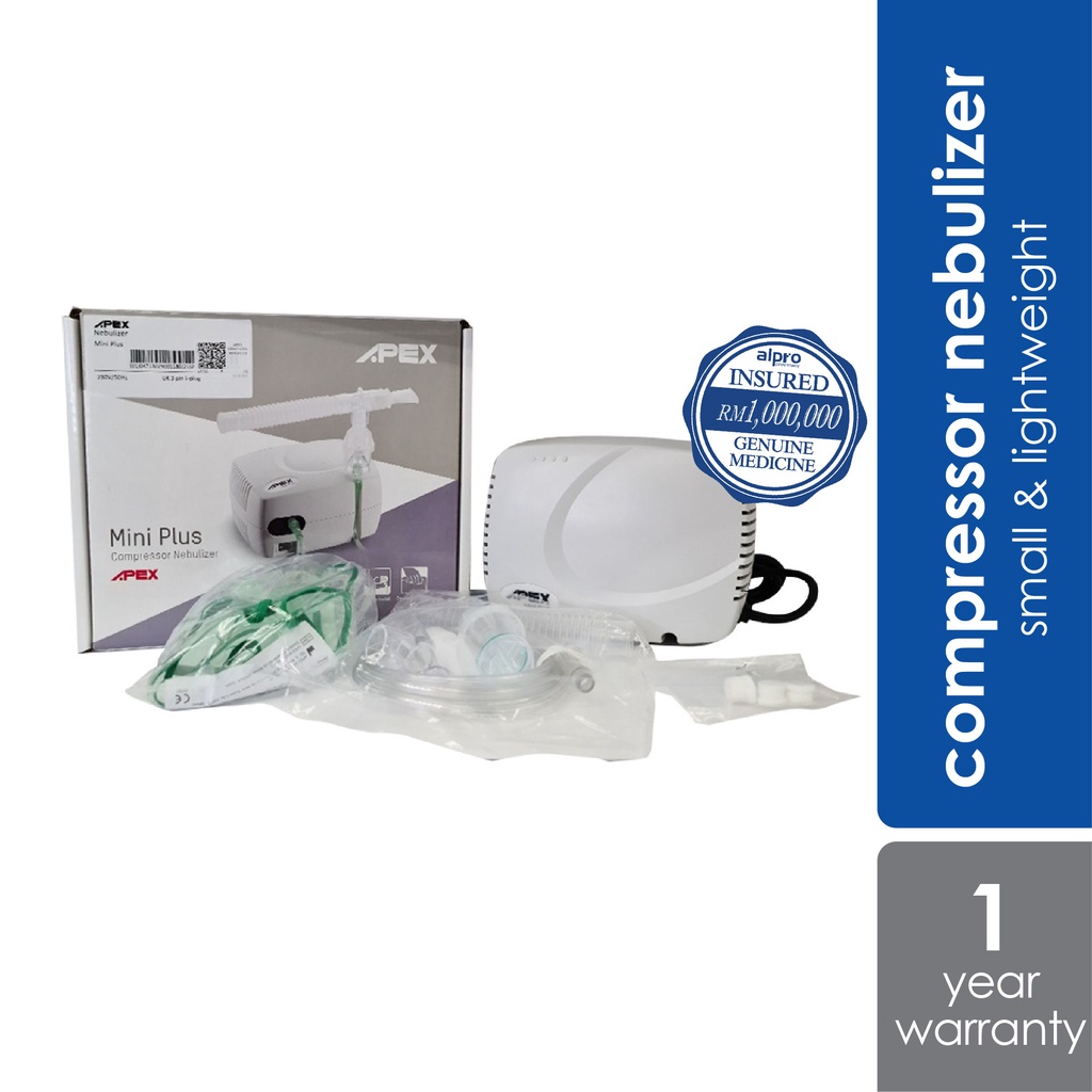 Alpro Pharmacy Exclusive- Apex Compressor Nebulizer Mini-Plus | Small ...