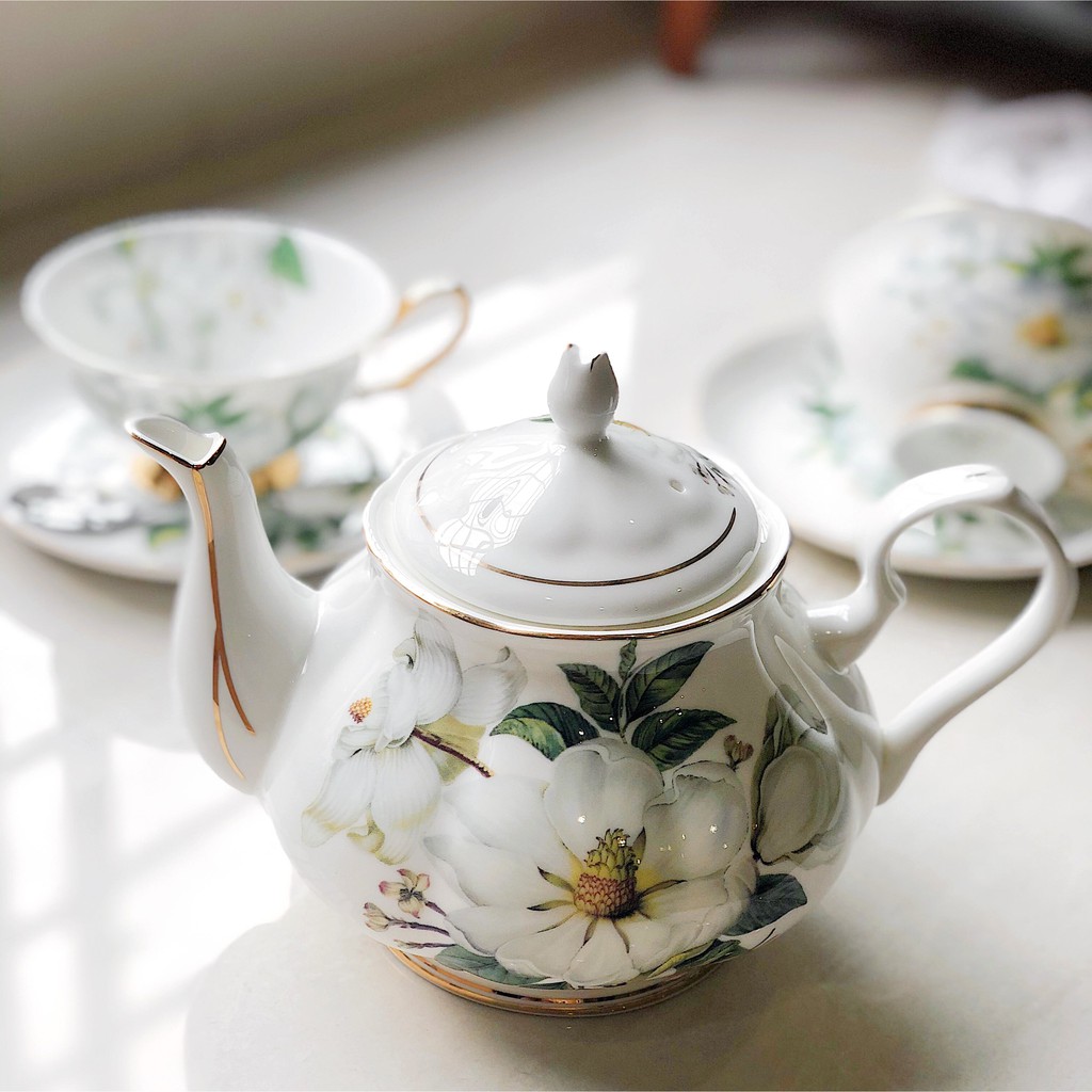 [READY STOCK] English Afternoon Tea Set Teapot Tea Cup Saucer and Spoon ...