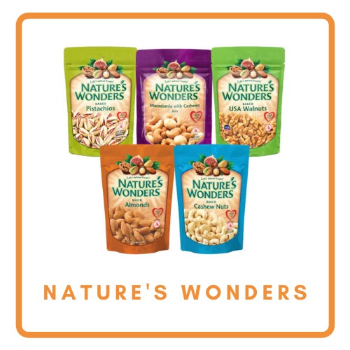 NATURE'S WONDERS Nuts Range (Baked Almonds/Cashew Nuts/Fruits & Nuts ...