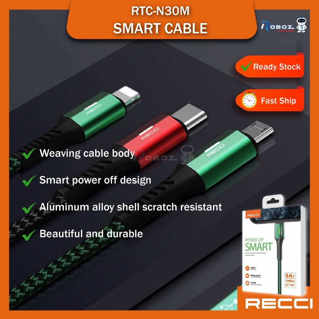 RECCI RTC-N30M POWER OFF SMART CABLE | Shopee Malaysia