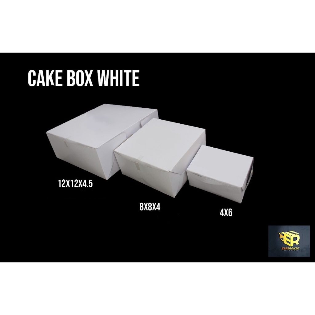 CAKE BOX/ KOTAK KEK/KOTAK PUTIH/CAKE BOX WHITE/KOTAK KEK BESAR | Shopee ...