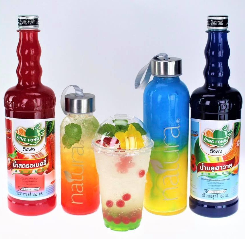 [READY STOCK] Ding Fong Fruit Squash Ding Fong Fruit Syrup Thai Syrup ...