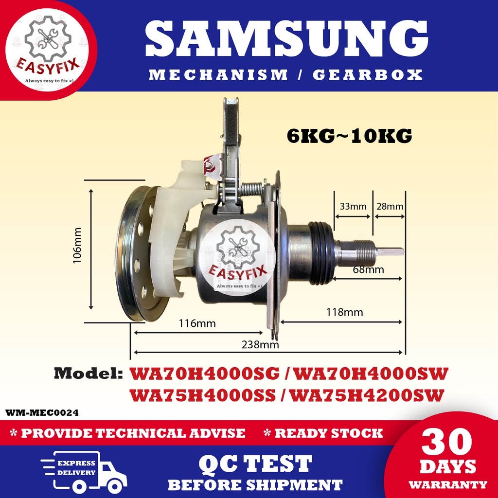 WA70H4000SG / WA70H4000SW / WA75H4000SS / WA75H4200SW SAMSUNG WASHING ...
