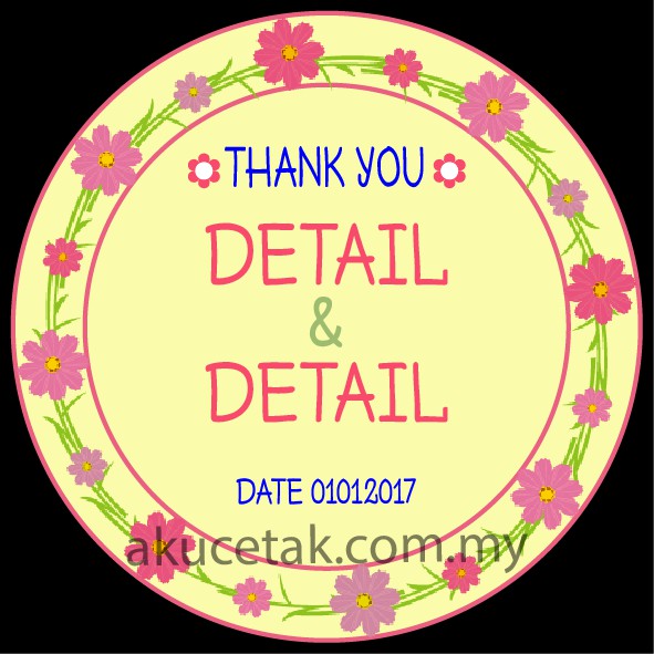 STICKER LABEL DOORGIFT BIRTHDAY & AKIKAH (5cm) | Shopee Malaysia