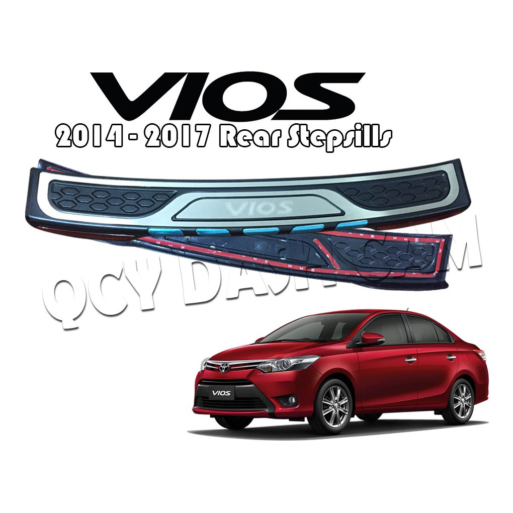 Toyota Vios Rear StepSill -- Vios 2014 - 2017 Rear Stepsills | Shopee ...