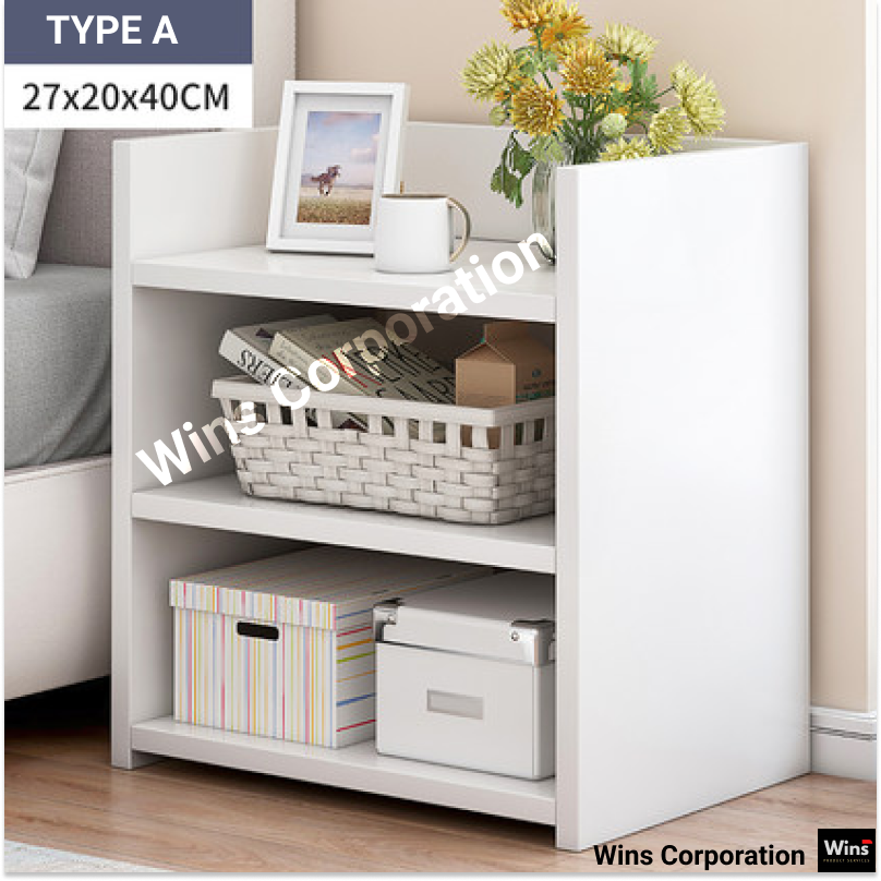 2 Tier Mini Small Wooden Multipurpose Rack Book Shelf, Rak Buku Bedroom ...