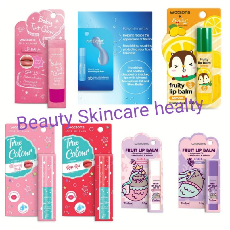 Watsons Love My Glow True Colour Lip Balm Pusheen Fruity Lip Balm ...