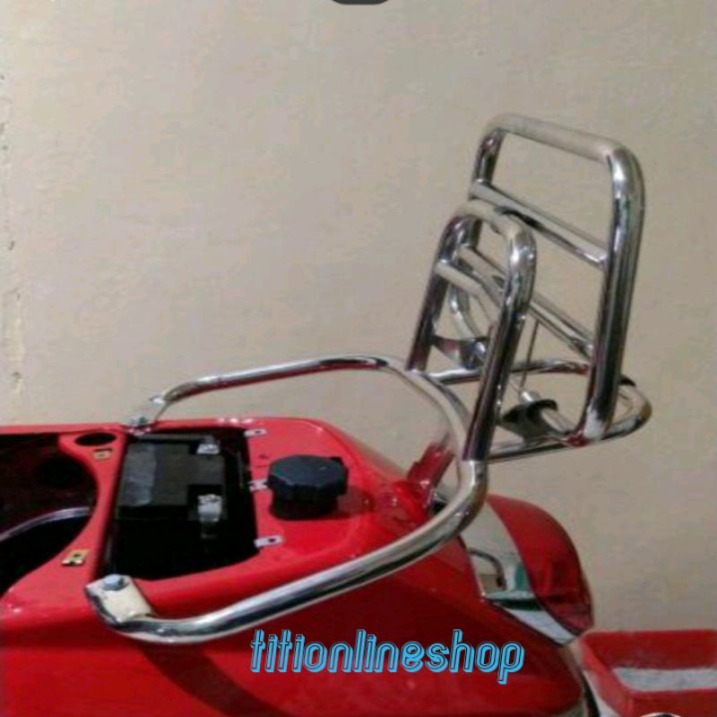 Back rack for Vespa LX, S, Sprint, Primavera and GTS/Vespa accessories ...