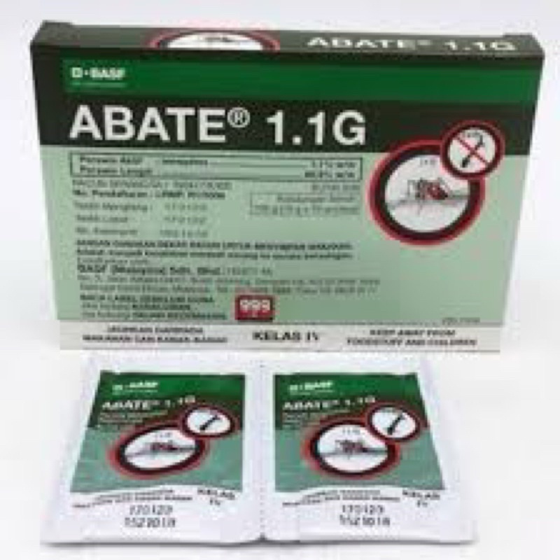 ( 10 gm ) BASF ABATE 1.1 g / ubat jentik jentek 10 g | Shopee Malaysia
