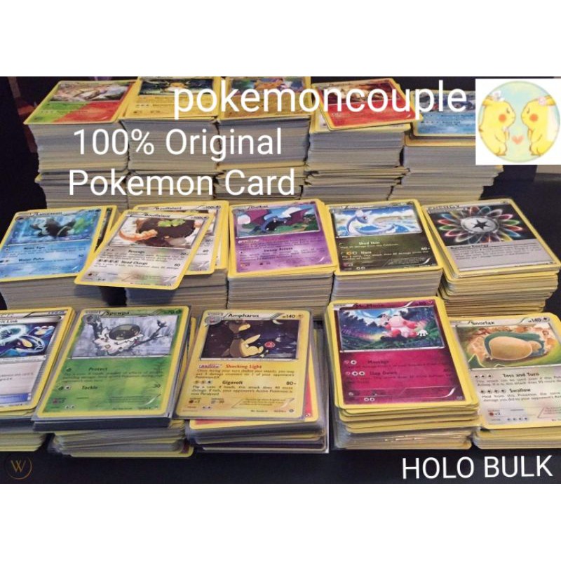 Random Pokemon Card TCG : 100% Authentic Original LOT BULK 50cards 7 ...