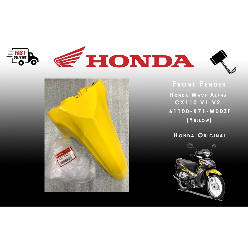 Honda wave Alpha CX110 V1 V2 Front Fender 61100-K71-M00ZA 61100-K71 ...