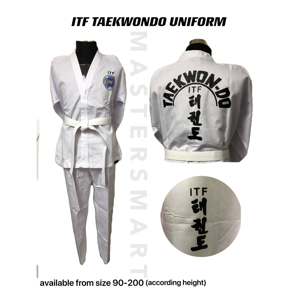 ITF TAEKWONDO Uniform MASTER SMART | Shopee Malaysia