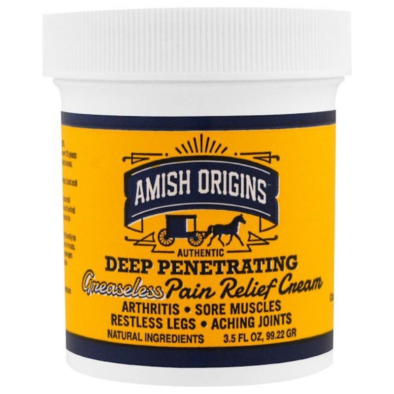 Ready Stock: Amish Origins Deep Penetrating, Greaseless Pain Relief ...