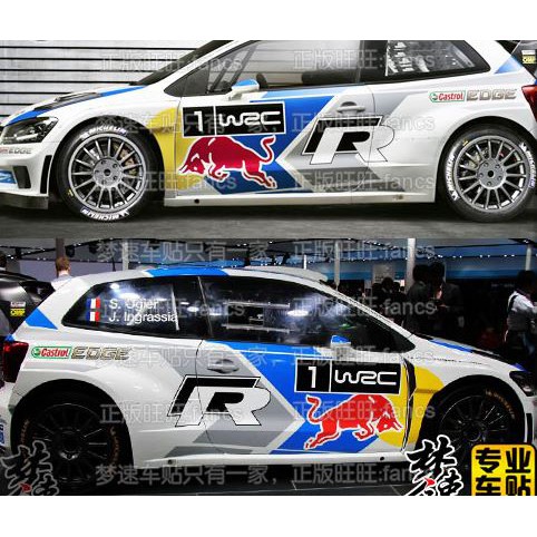 Volkswagen POLO Golf WRC racing car sticker complete Set | Shopee Malaysia
