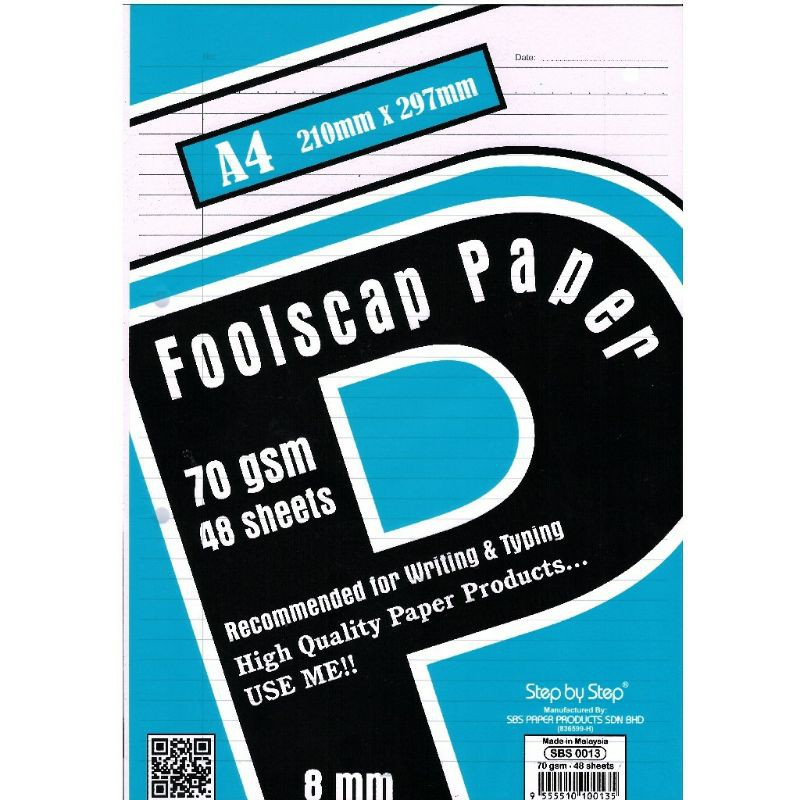 A4 Foolscap Paper 7 GSM / 48 SHEETS ( SBS0013 ) | Shopee Malaysia
