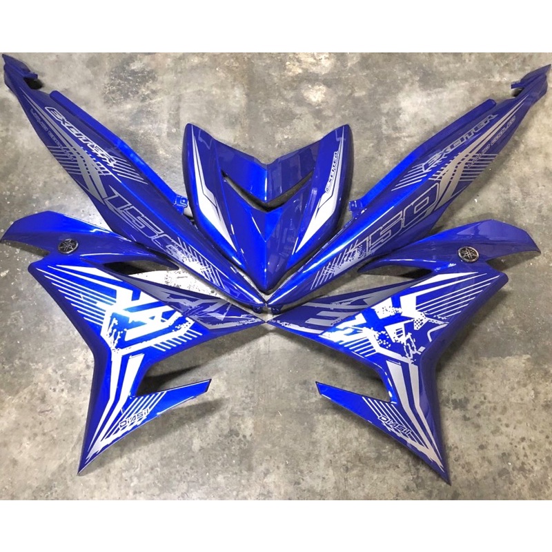 COVERSET EXCITER THAI FULL BLUE STICKER GREY Y15 V1-V2 | Shopee Malaysia