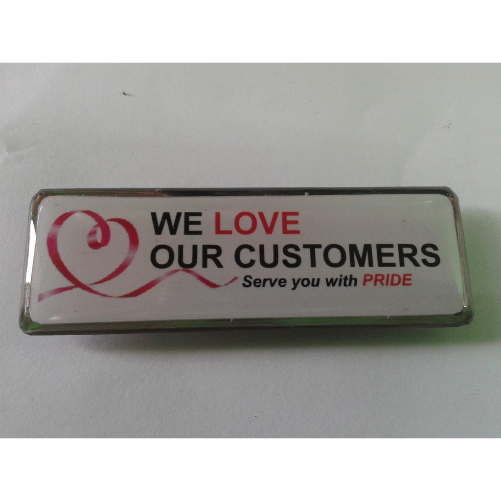 Name Tag / Chest Name Tag / Stainless Brass Badge, Resin. | Shopee Malaysia