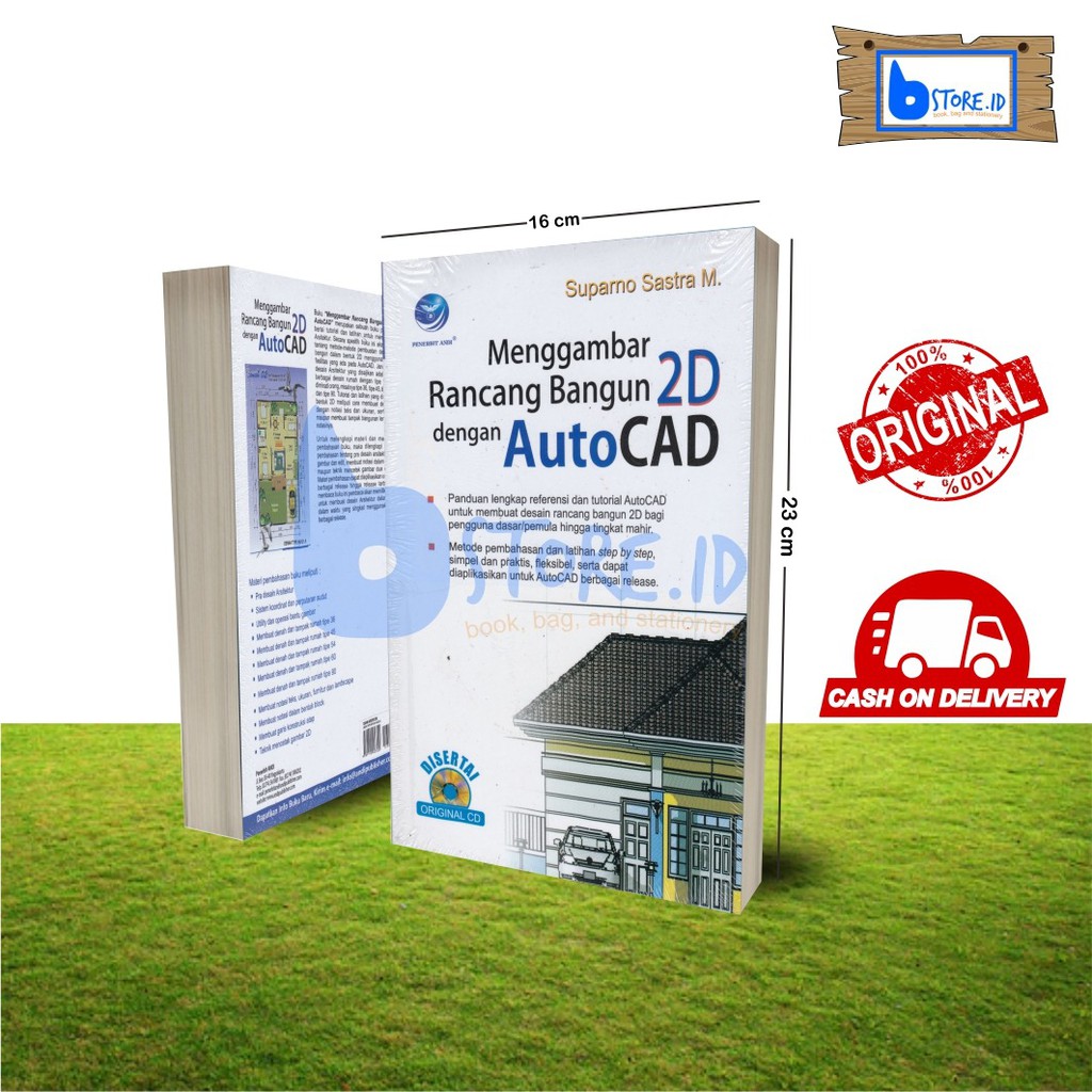 Drawing 2D Build Design With AUTOCAD+CD, Literature Suparno | Shopee ...