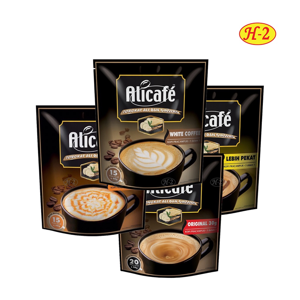 Alicafe Tongkat Ali and Ginseng Coffee Original / Karamel / Lebih Pekat ...