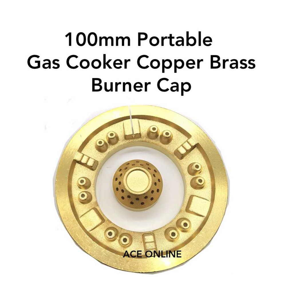 100mm/120mm Portable Gas Cooker 100% Full Copper Brass Burner Cap ...