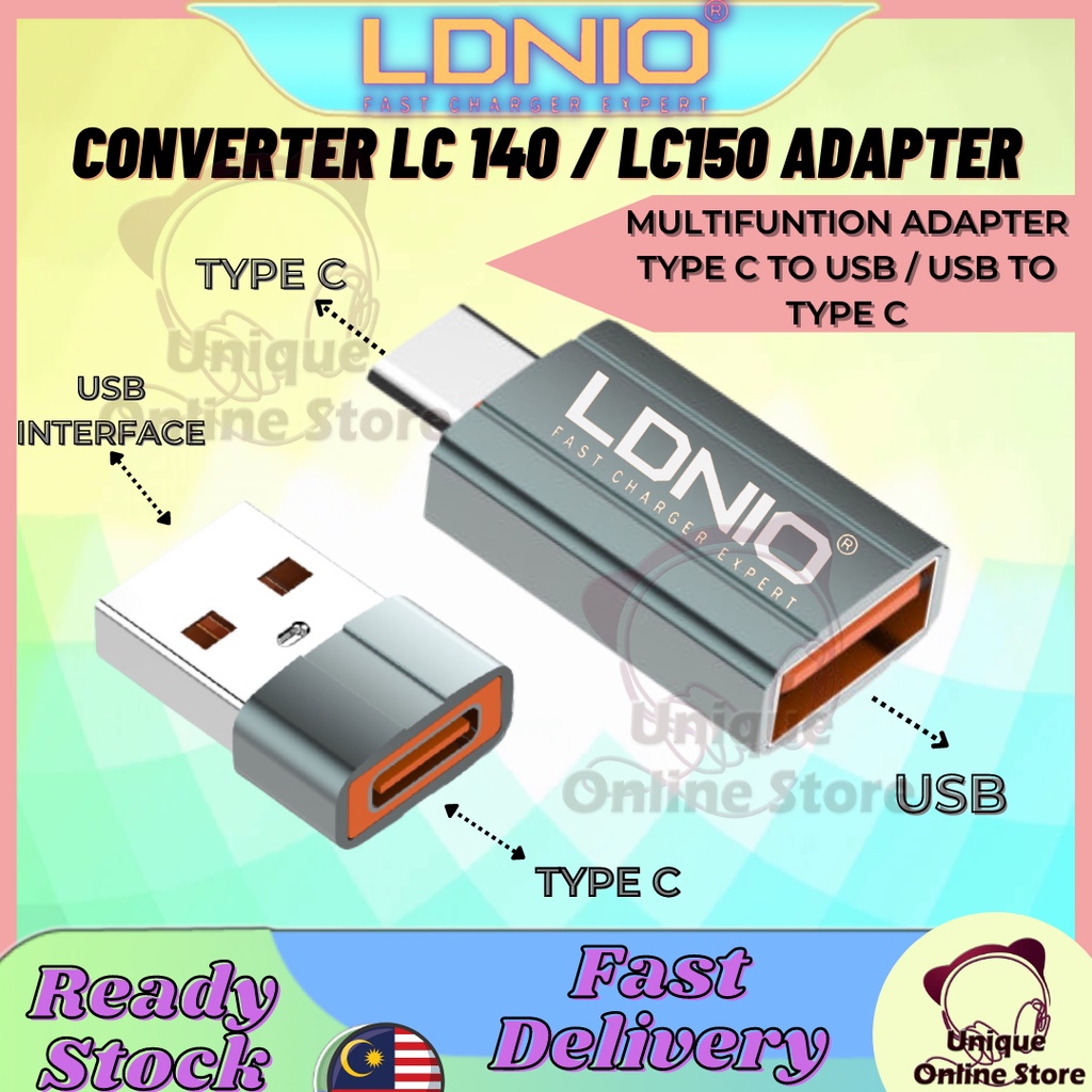 Ldnio OTG Conveter Adapter USB To Type-C Converter Adapter / Type-C To ...
