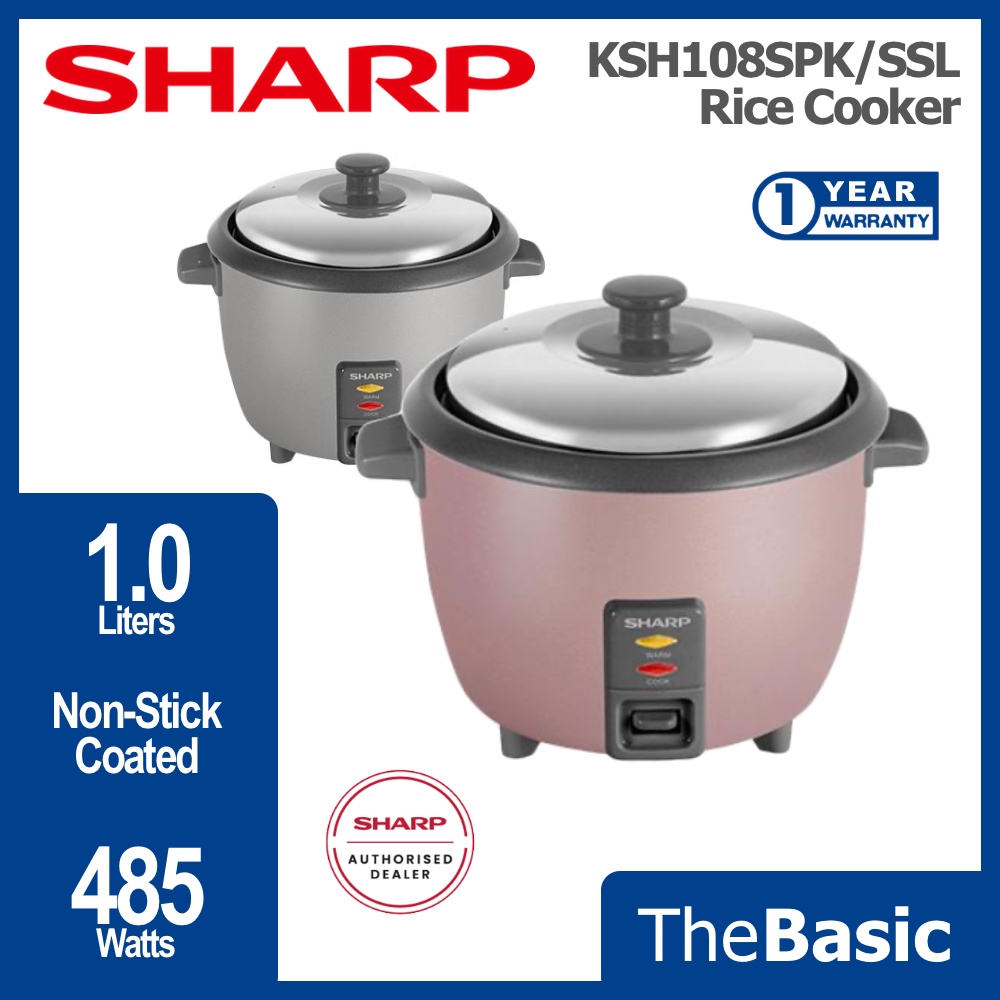 SHARP 1.0L Non Stick Pot Conventional Rice Cooker ( KSH108SPK ...