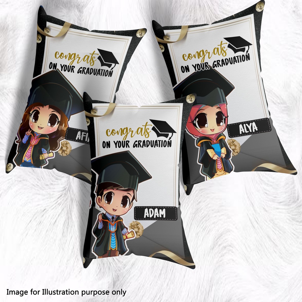 Bantal Graduation / Convocation Tema Hitam | Shopee Malaysia