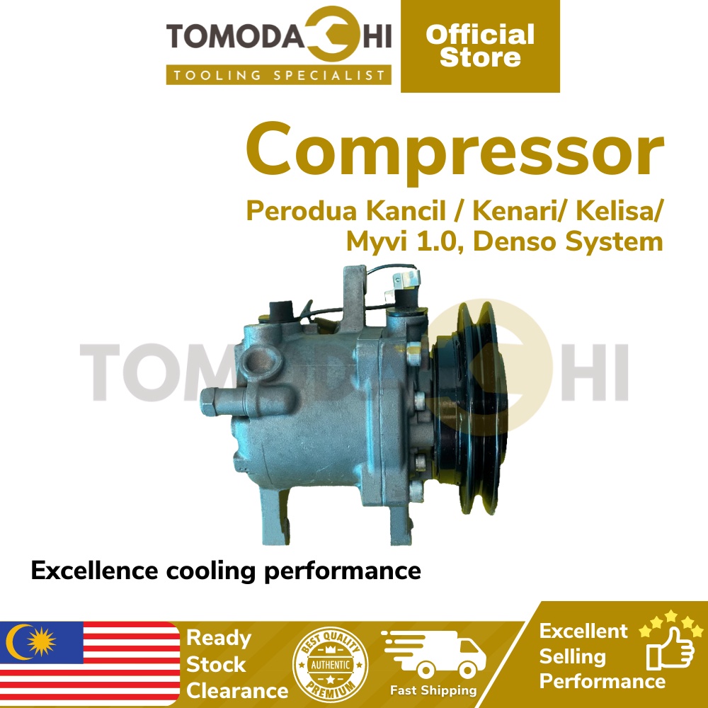 TOMODACHI Car Compressor Aircond Perodua Kancil Kenari Kelisa Myvi 1.0 ...