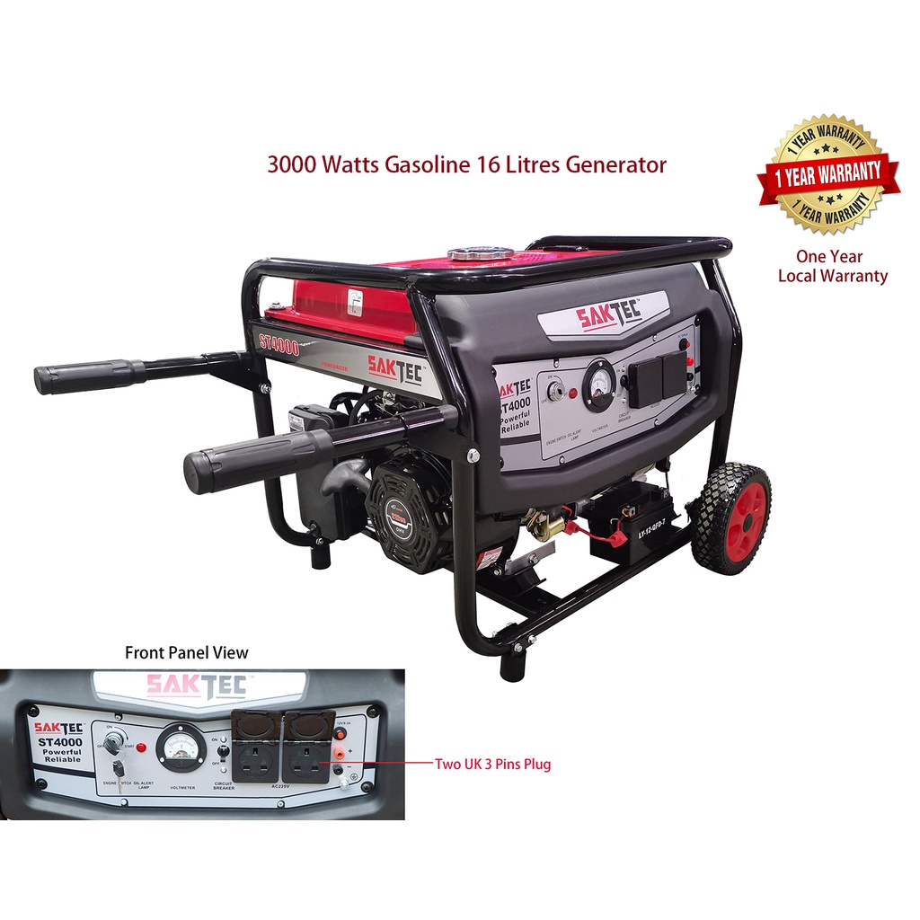 Electric Start Generator Gasoline Outdoor Electric Generator 3KW 16 ...