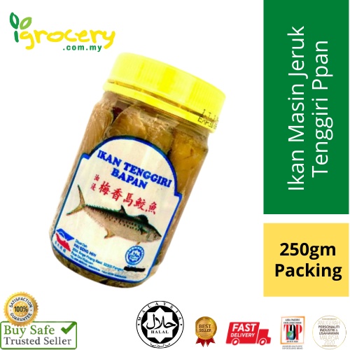 [Halal][Ikan Masin]Ikan Masin Jeruk Tenggiri Papan [250gm/botol ...