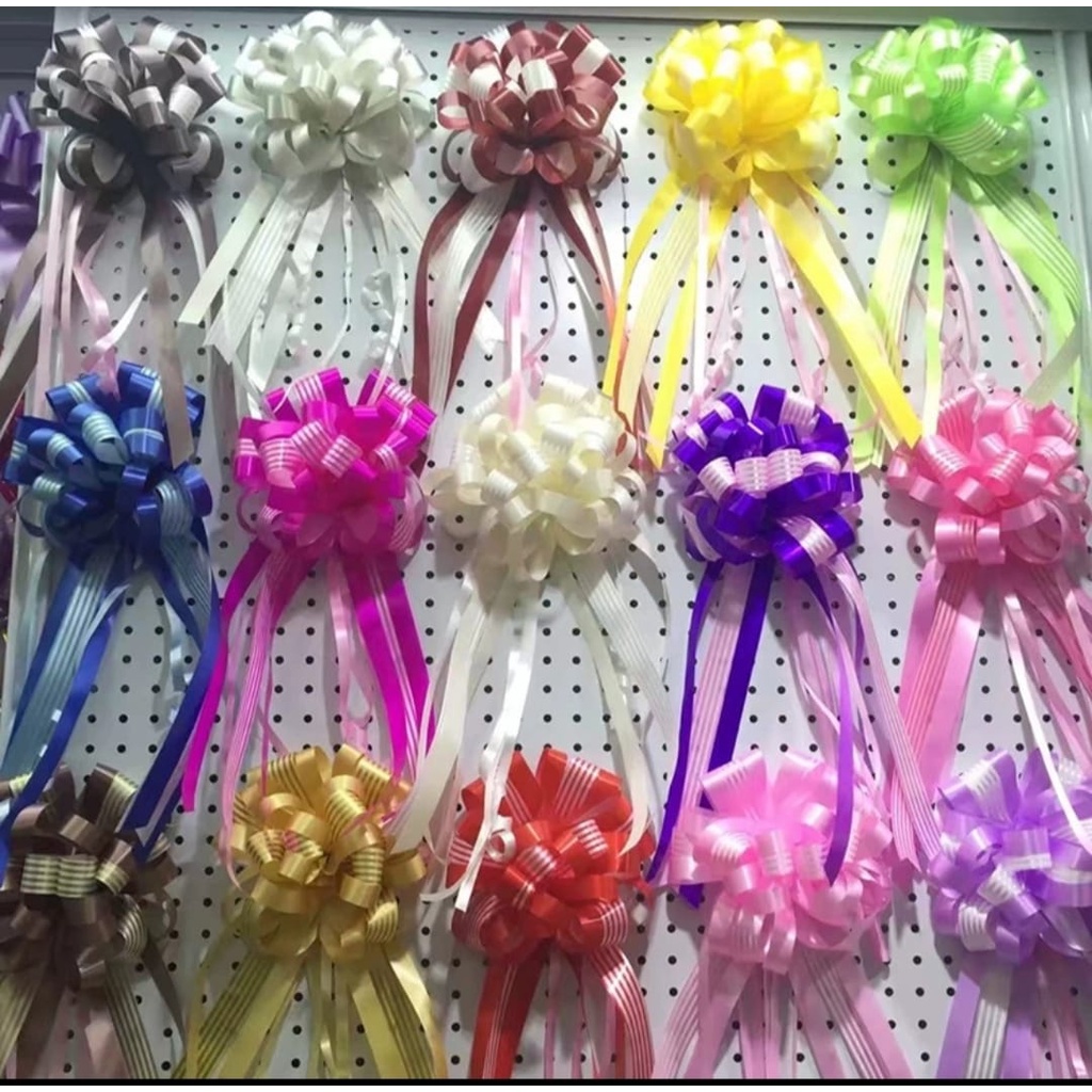(1PCS) 12CM 18CM Ready Made Ribbon Bow / Pull Ribbon Bow / Ribbon Tarik ...