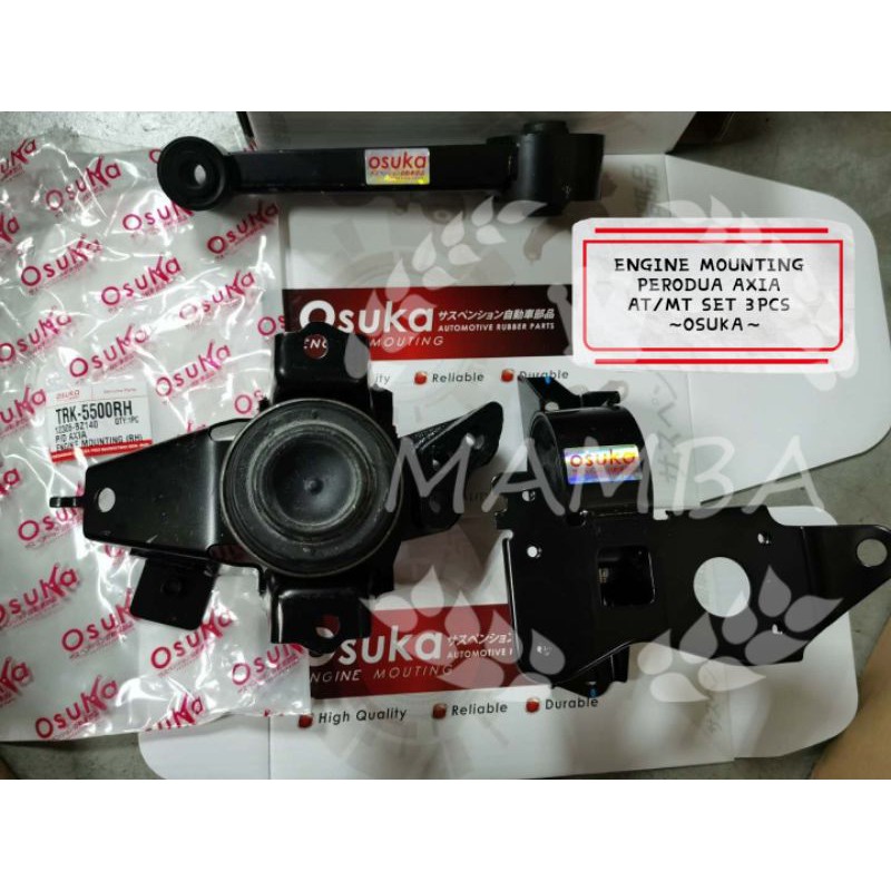 ENGINE MOUNTING PERODUA AXIA AT/MT SET 3PCS ～OSUKA～ | Shopee Malaysia