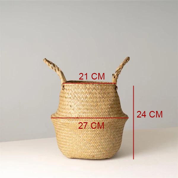 Seagrass Basket Woven Seagrass Basket Braided Rope Basket For Storage ...