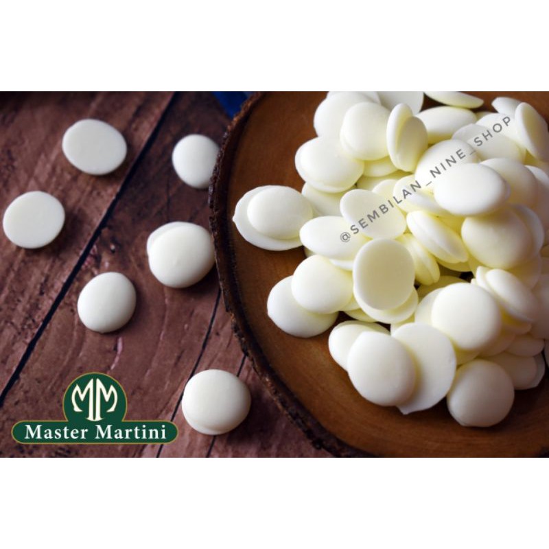 Master Martini WHITE Chocolate COMPOUND COIN 250 Gram PREMIUM QUALITY ...