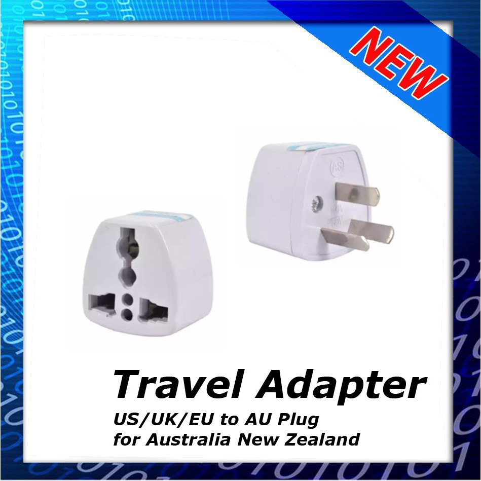 Universal Travel Adapter Power Adapter 3 pin US/UK/EU to AU Plug for ...