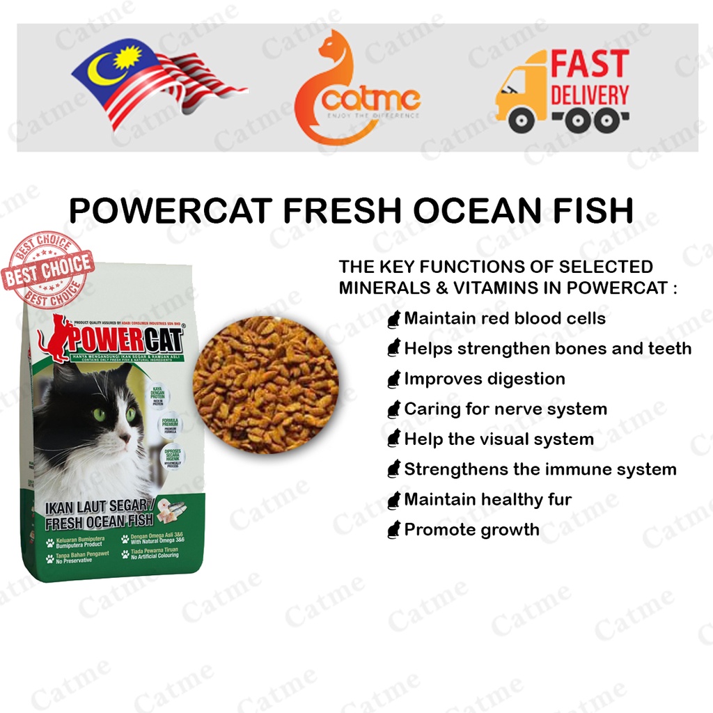 PowerCat Ocean Fish ( Dry Food ) | Shopee Malaysia