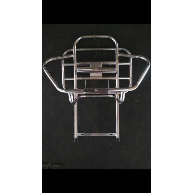 Backrak vespa rear rack, butterfly upright model for vespa super sprint ...