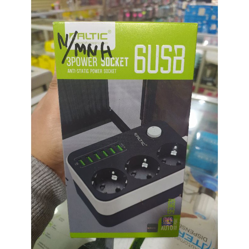 Terminal Charger ALTIC 3 Power Socket 6 USB Port Socket Casan 3Power Socket 6USB 6A SE3631 ...